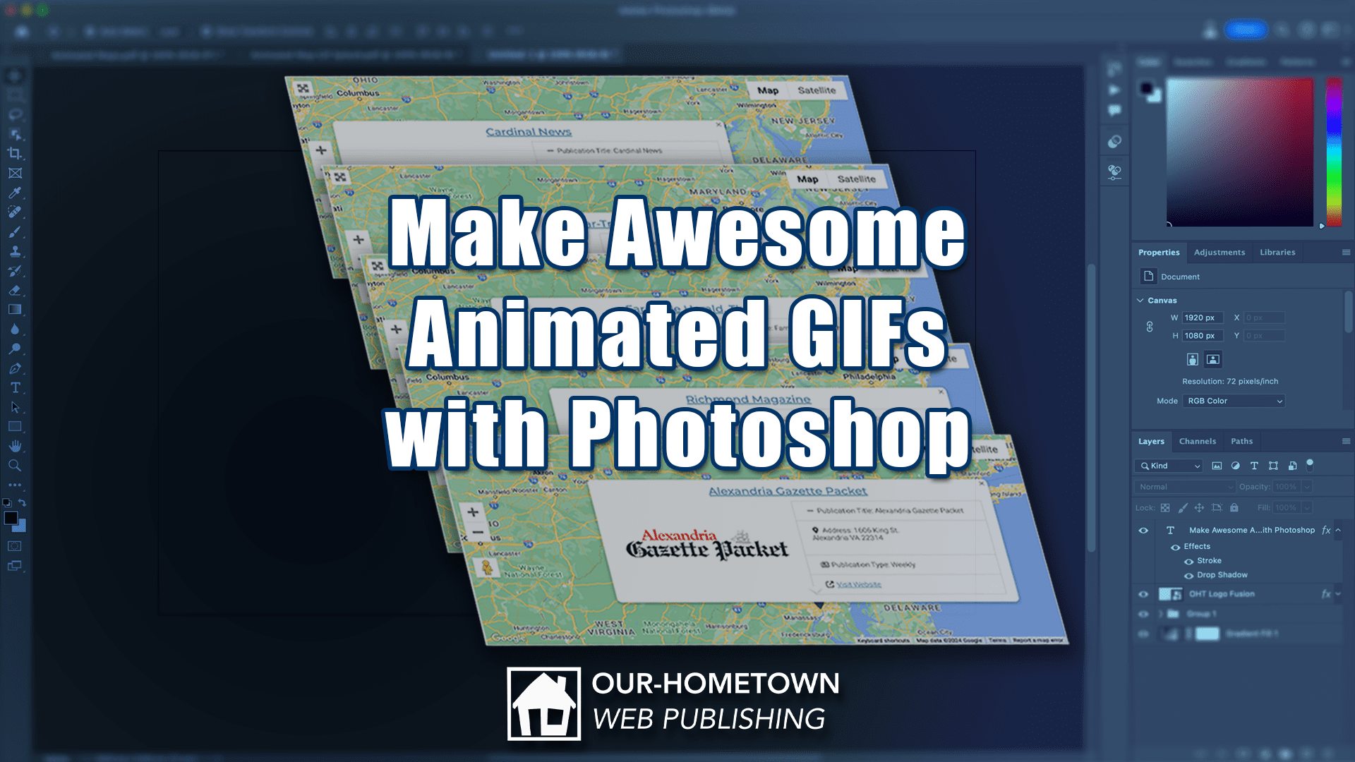 Make Awesome Animated GIFs with Photoshop - Our-Hometown
