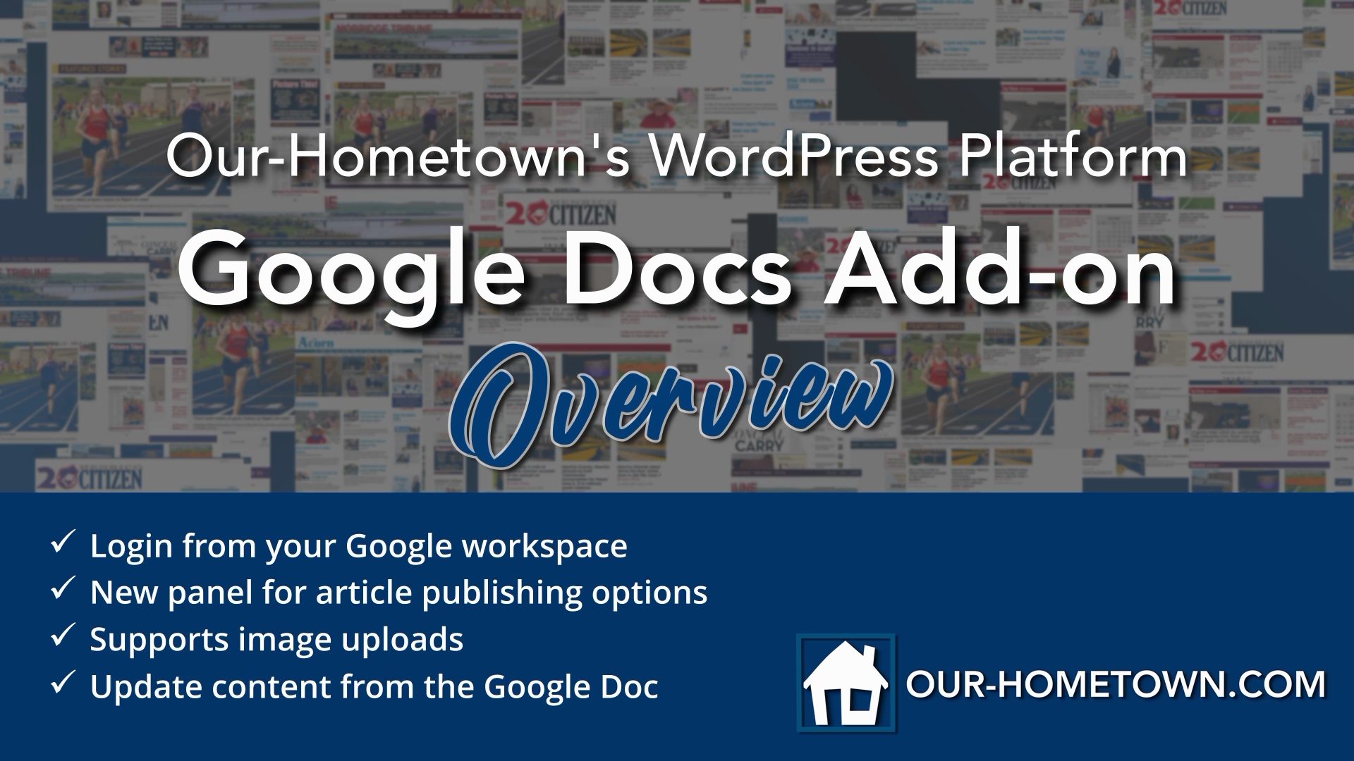 Google Docs Add on Our Hometown