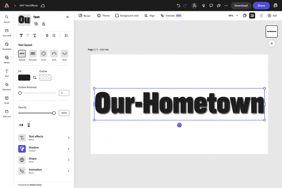 How to Use the New AI-Powered Features in Adobe Express - Our-Hometown