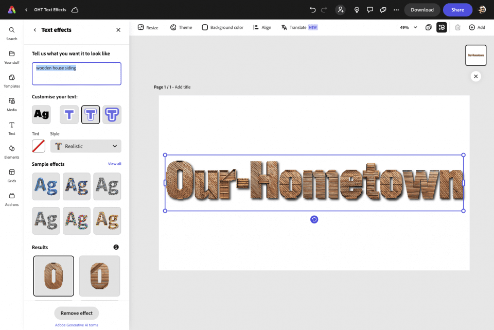 How to Use the New AI-Powered Features in Adobe Express - Our-Hometown